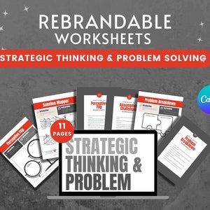 Strategic Thinking & Problem Solving Worksheets Done for You - Etsy