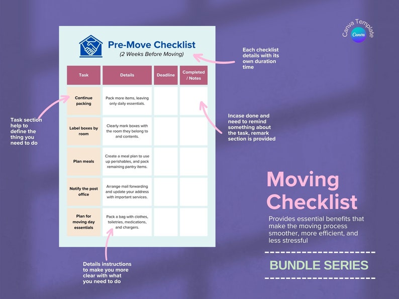 Moving Made Easy: the Ultimate Checklist Bundle - Etsy