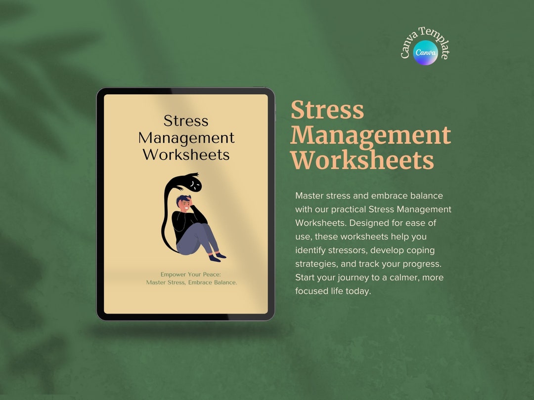 Stress Management Worksheets | Master Stress, Embrace Balance | Done ...