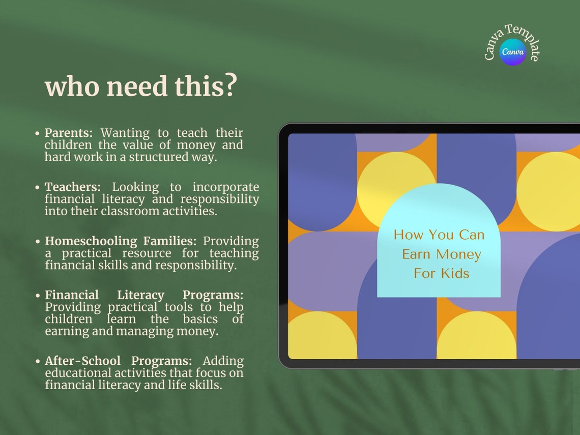 Earn Money for Kids Worksheets Done for You - Etsy