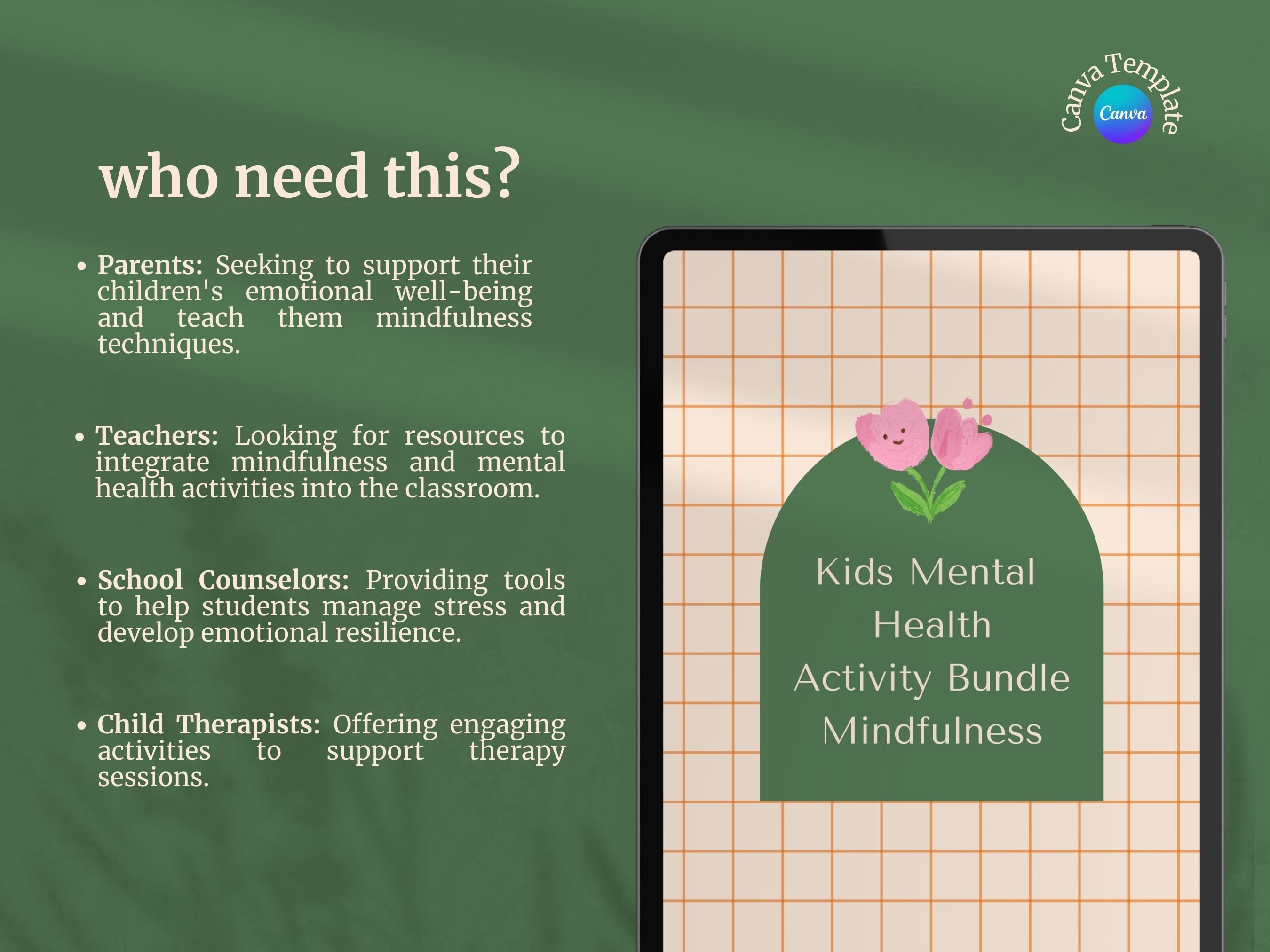 Kids Mental Health Activity Bundle Mindfullness - Etsy