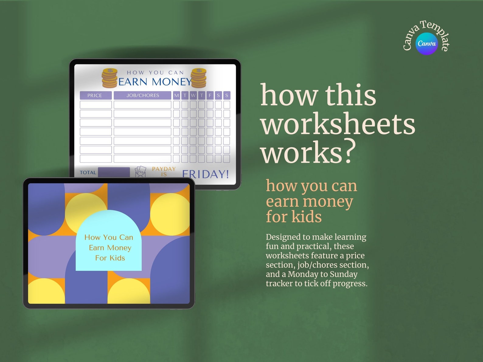 Earn Money for Kids Worksheets Done for You - Etsy