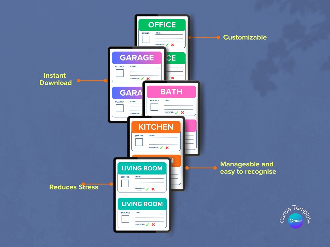 Ultimate Moving Box Labels - Digital Sticker Set - Etsy