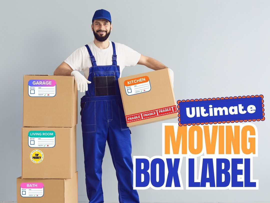 Ultimate Moving Box Labels - Digital Sticker Set - Etsy