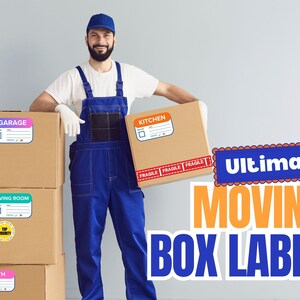 Ultimate Moving Box Labels - Digital Sticker Set - Etsy