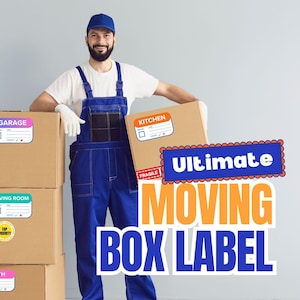 Ultimate Moving Box Labels - Digital Sticker Set - Etsy