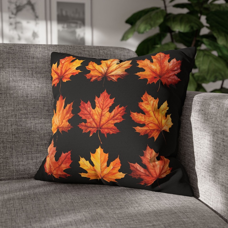 Maple Leaf Pillow - Etsy