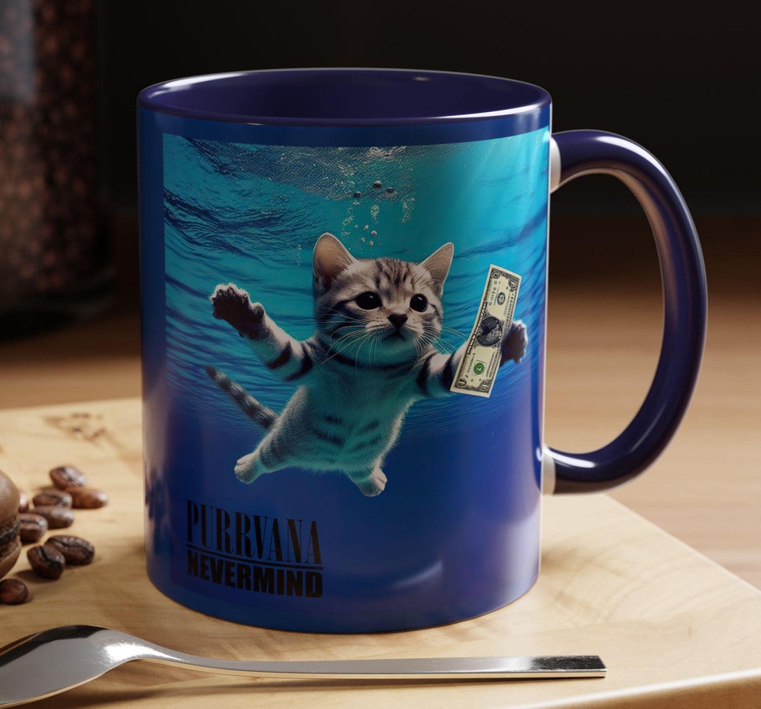 Novelty Nirvana Nevermind Album Mug - Funny Nirvana Coffee Mug ...