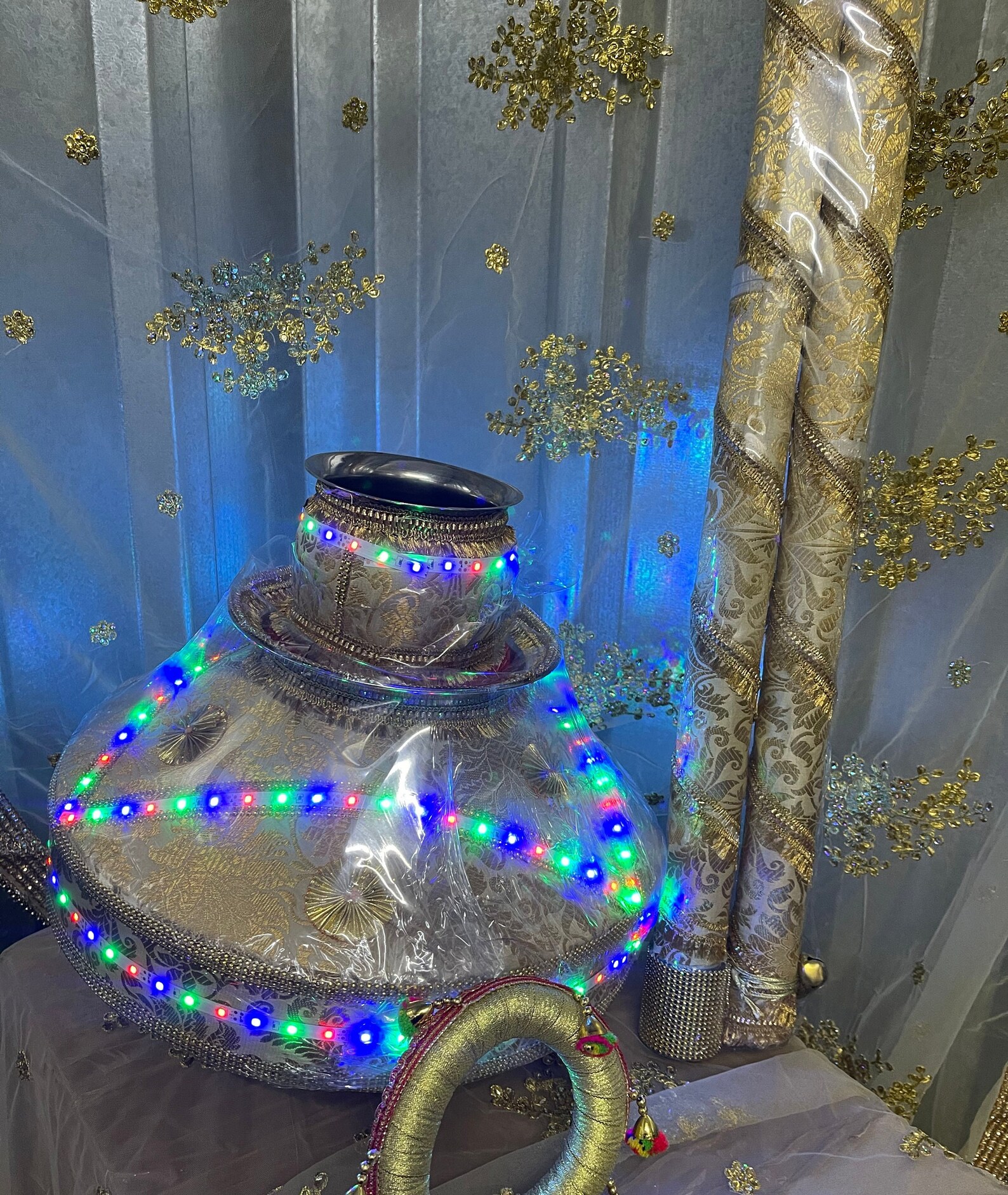 Light up Jaggo Jago Karoli Set With Danda & Binu, Punjabi Sikh Wedding ...