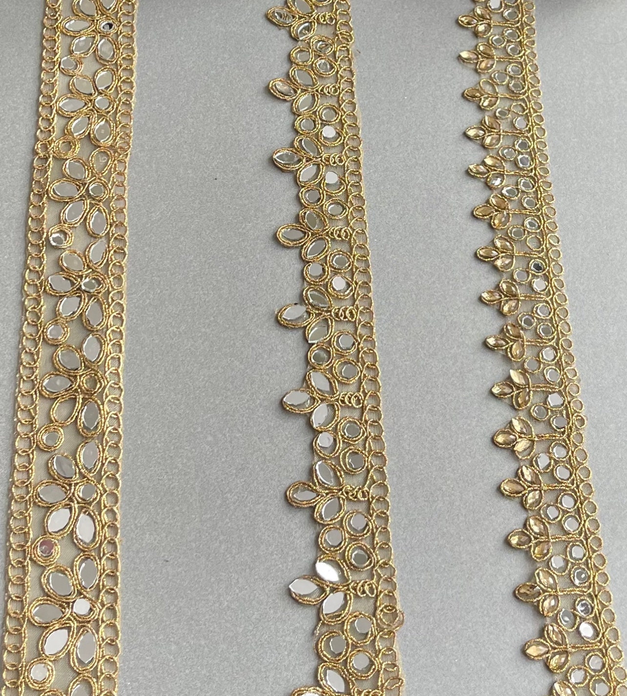 Mirror Lace Trim Border | Sheesha | Dupatta | Sari | Lengha | Sherwani ...