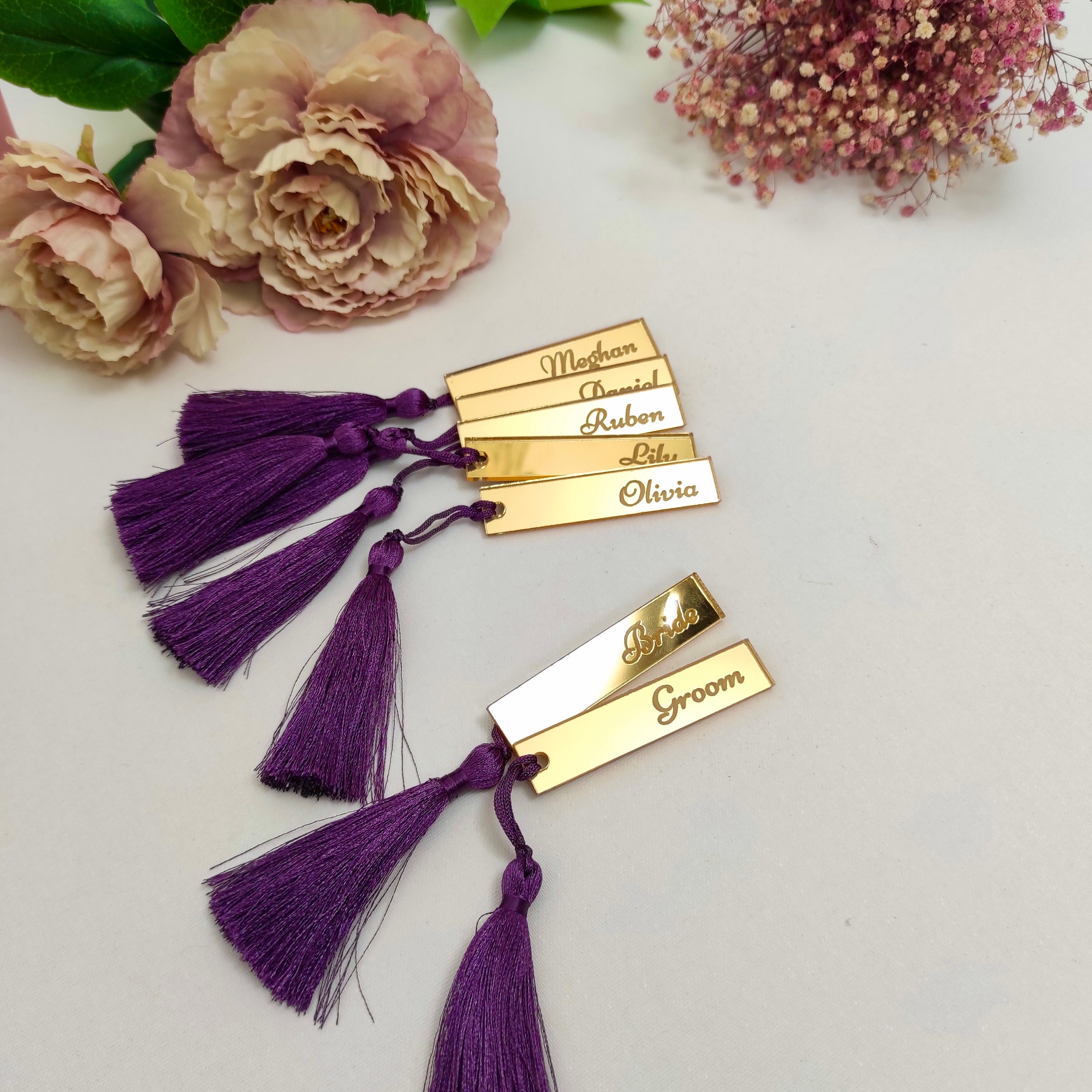 Personalized Fringe Name Tag Favor Celebration Name Tag - Etsy