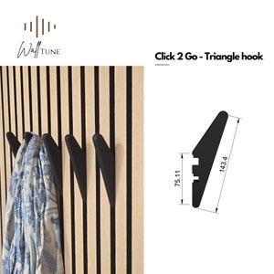 Acoustic Panel Hook Click 2 Go Triangle Hook Coat Rack - Etsy