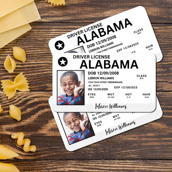 Drivers License Template - Etsy
