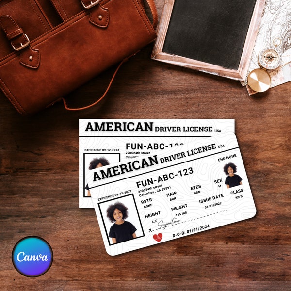 Fake Drivers License Template - Etsy
