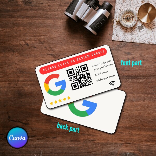 Google Review Cards - Etsy