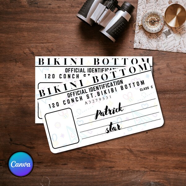 Spongebob Drivers License - Etsy