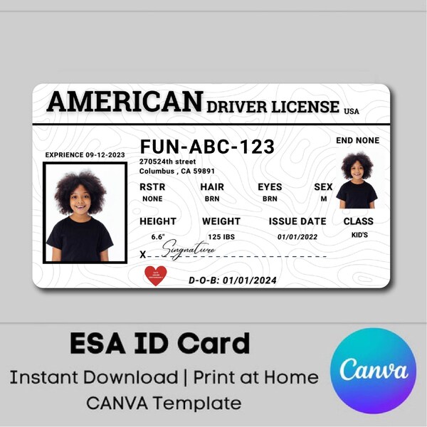 Fake Drivers License - Etsy