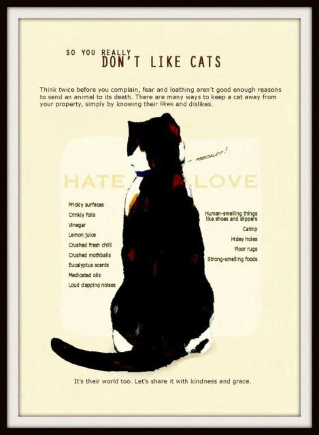 Art Print Cat Welfare Poster, Print - Etsy
