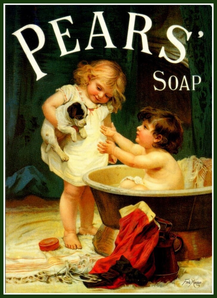 Art Print Bathroom Art: Pears Soap Advert Poster Print - Etsy