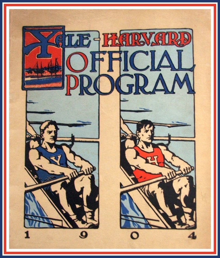 Art Print Rowing Harvard V Yale 1904 - Etsy