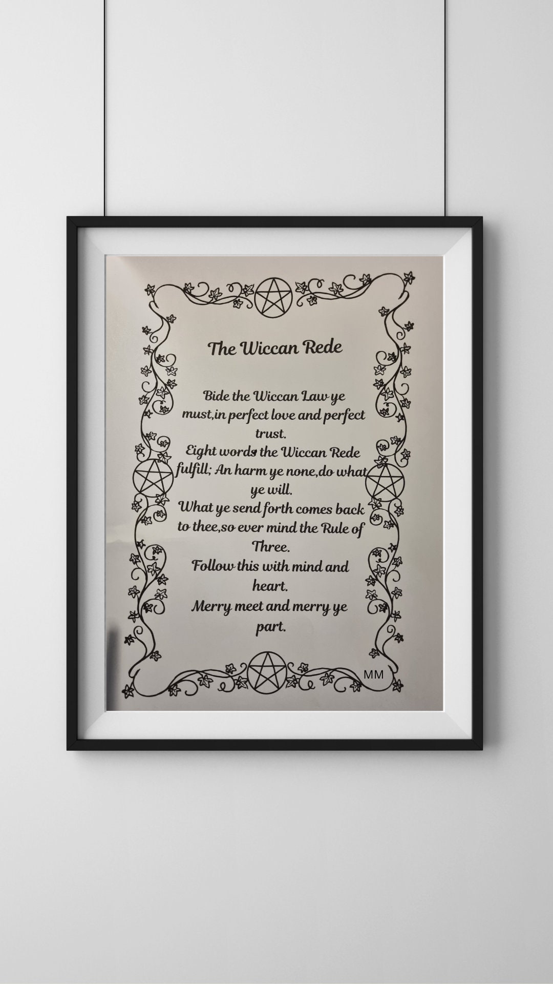 Wiccan Rede Short Version, Poster A4, Wiccan,pagan Digital Download - Etsy
