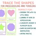 Shapes Tracing Flash Cards for Preschool and Toddlers, Printable Shape ...
