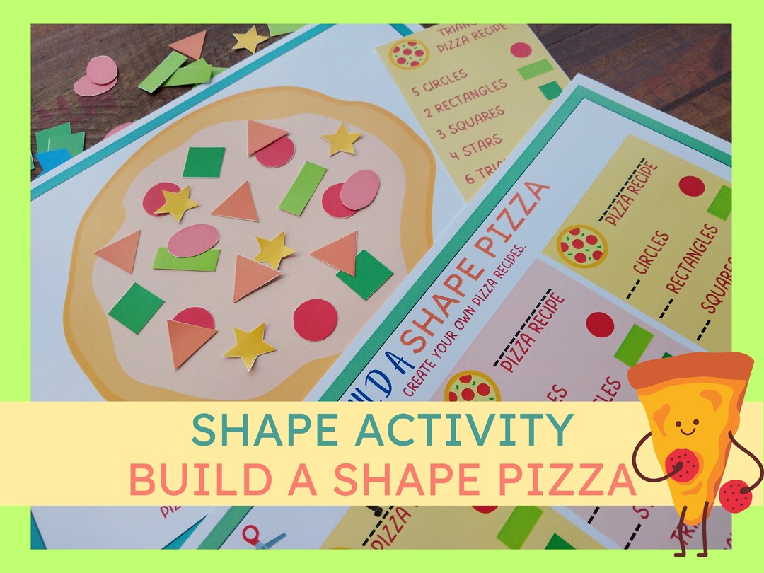 Build A Pizza With Shapes: A Shapes Activity for Toddlers and ...