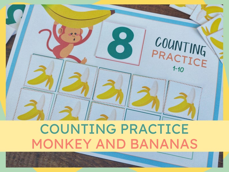 Printable Counting Worksheet for Toddlers and Preschoolers - Etsy