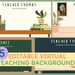 Virtual Teaching Background, Editable Zoom Backgrounds for Teachers ...