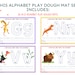 Alphabet Play Dough and Tracing Mats | Printable Play Dough Activity ...