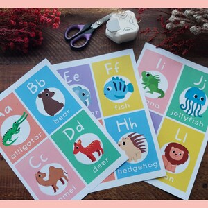 Animal Alphabet Flashcards: Fun and Bright Learning Resource for ...