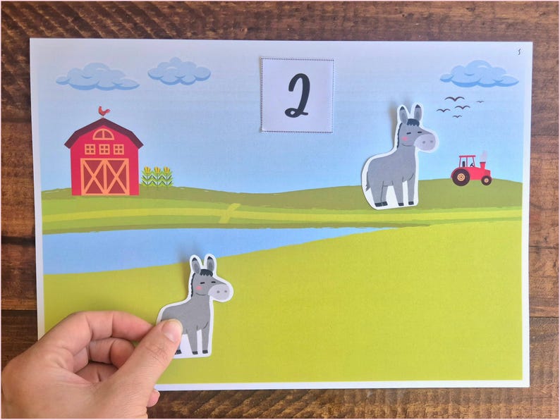 Counting to 10 Activity for Toddlers and Preschool Cut and Count Mat ...