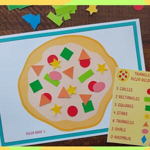 Build A Pizza With Shapes: A Shapes Activity for Toddlers and ...