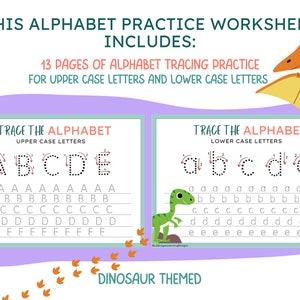 Trace the Alphabet Worksheet | Alphabet Writing Practice | ABC Tracing ...