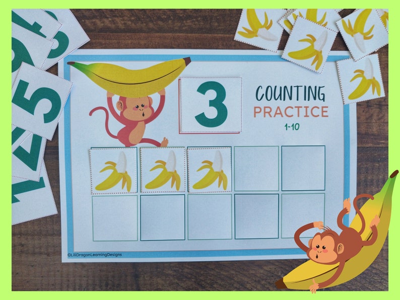 Printable Counting Worksheet for Toddlers and Preschoolers - Etsy