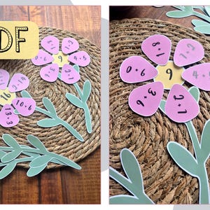 Flower Addition to 20 Activity for Kindergarten First & Second Grade ...