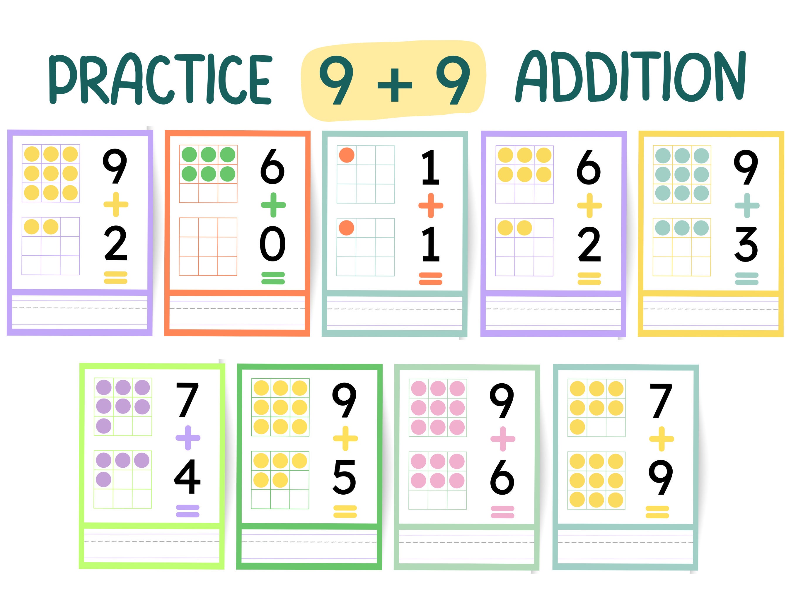 Printable Addition Flash Cards Math Facts Flashcards Guided Sums Facts ...