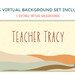Boho Virtual Teaching Background, Online Teaching Backdrop, ESL ...
