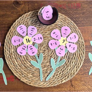 Flower Addition to 20 Activity for Kindergarten First & Second Grade ...