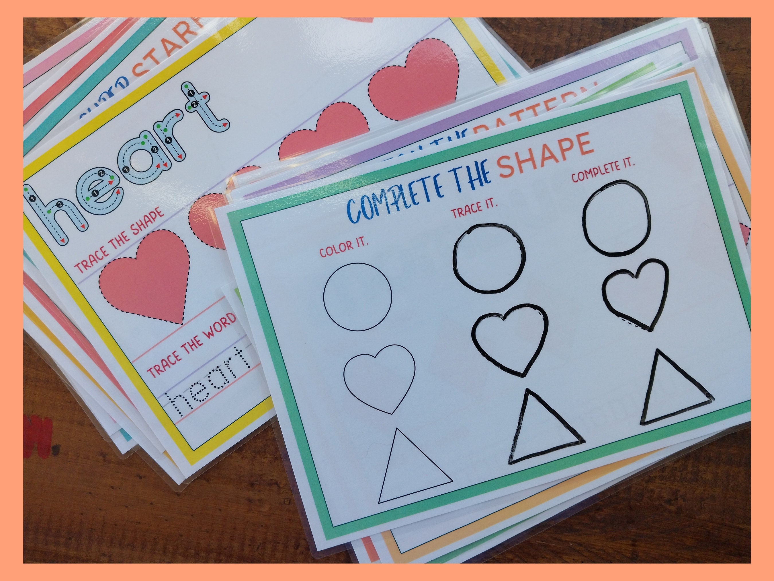 Shapes Printable Busy Book Shapes Learning Binder for Toddlers Shape ...