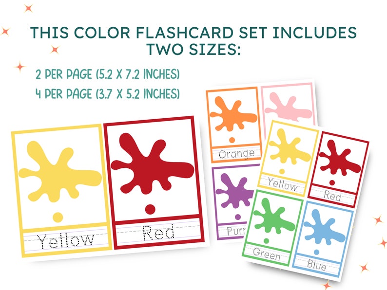 Printable Color Flashcards | Montessori Flashcards for Toddlers ...