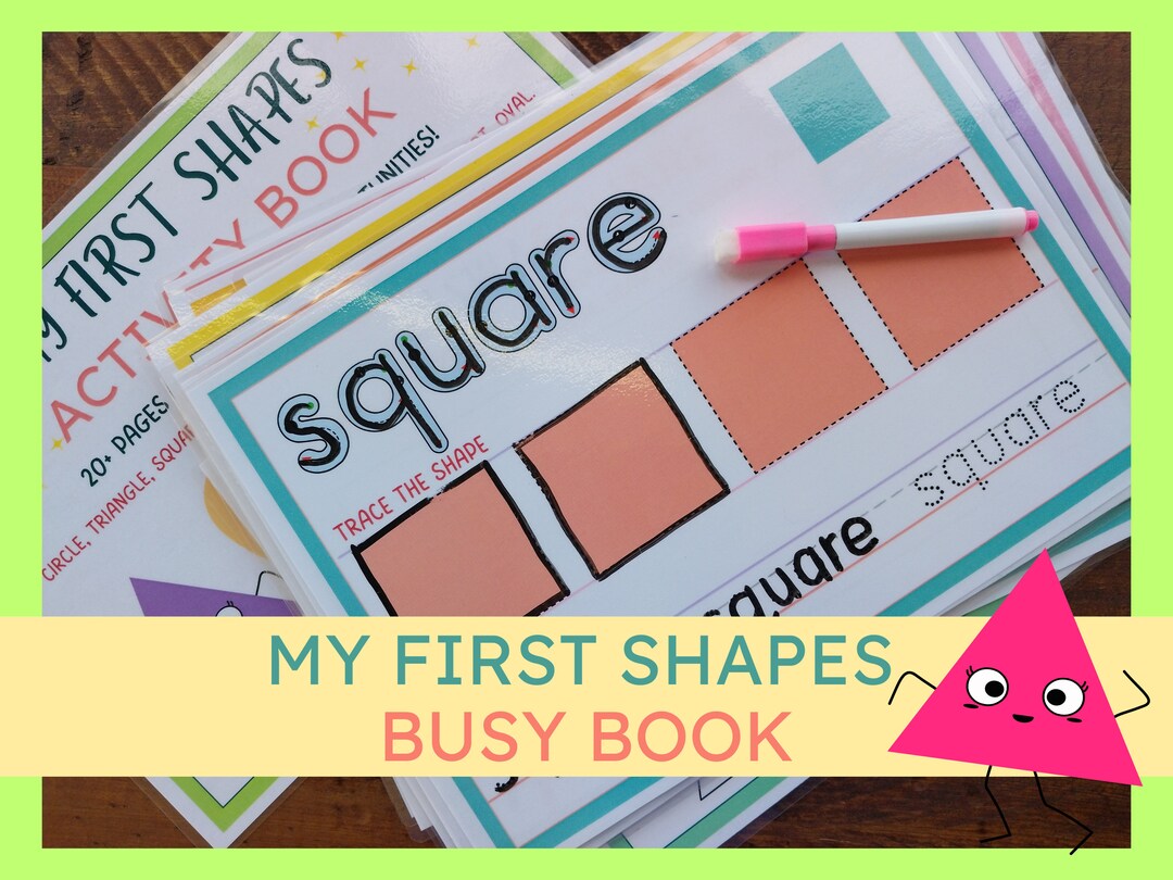 Shapes Printable Busy Book| Shapes Learning Binder for Toddlers| Shape ...