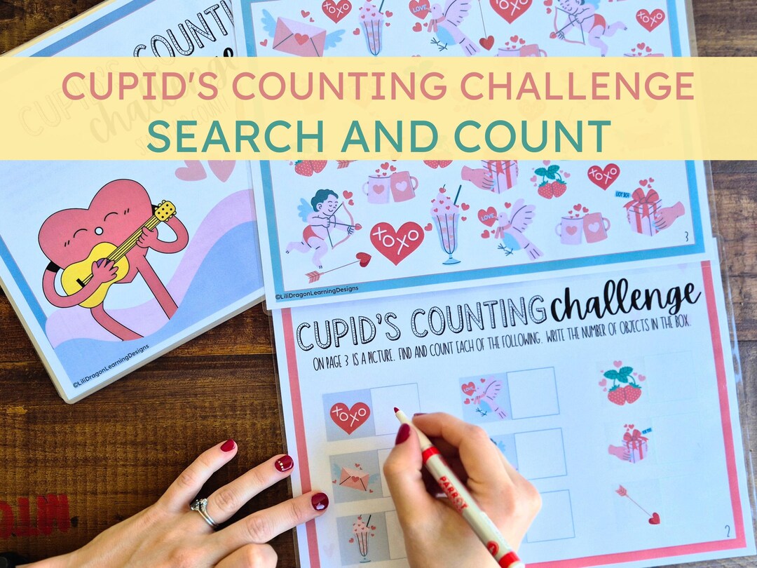Valentine's Day I Spy Activity for Kids, Search and Find Game ...