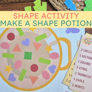 Printable Shape Activity for Toddlers, Preschool Shapes Worksheet ...