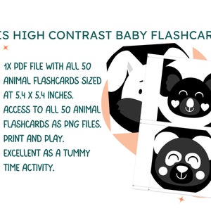 Printable High Contrast Baby Cards, Flashcards for Newborn Babies ...