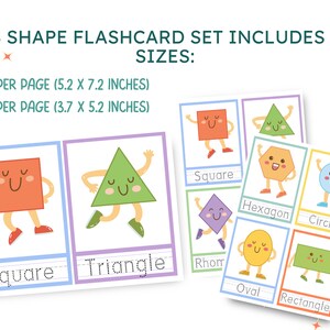 Shapes Flashcards| Montessori Flashcards| Printable Shape Flash Cards ...
