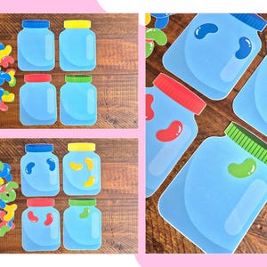 Jelly Bean Color Sorting Activity: Preschool Printable (PDF Download ...