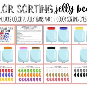 Jelly Bean Color Sorting Activity: Preschool Printable (PDF Download ...