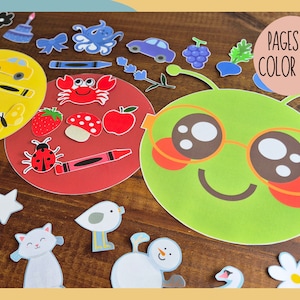 Caterpillar Color Sorting & Matching Activity: Build a Rainbow ...