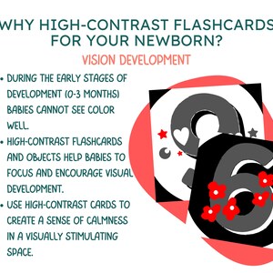 Printable High Contrast Baby Cards, Numbers, Infant Visual Stimulation ...